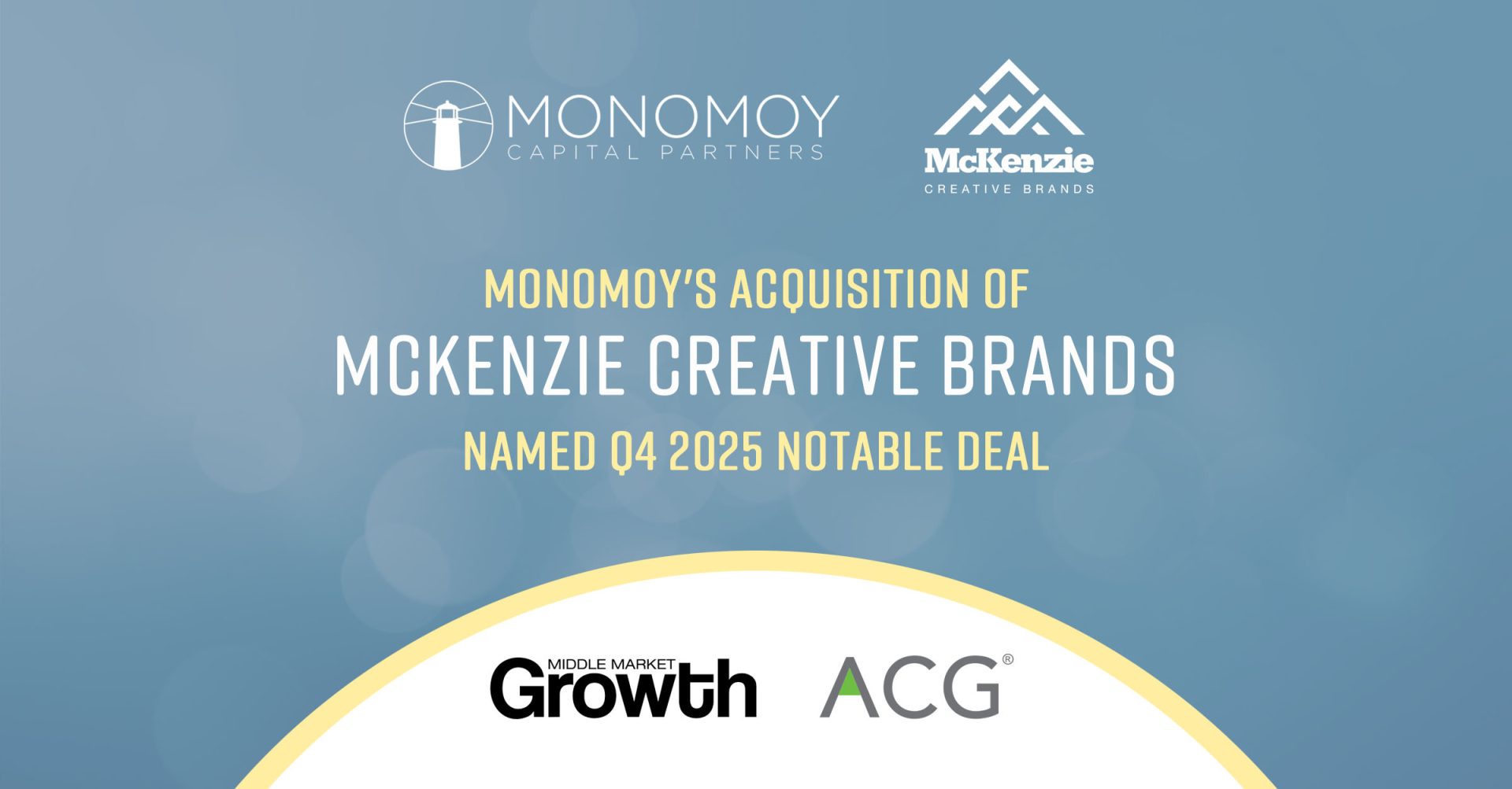 Monomoy’s Platform Investment in McKenzie Creative Brands Recognized as ...